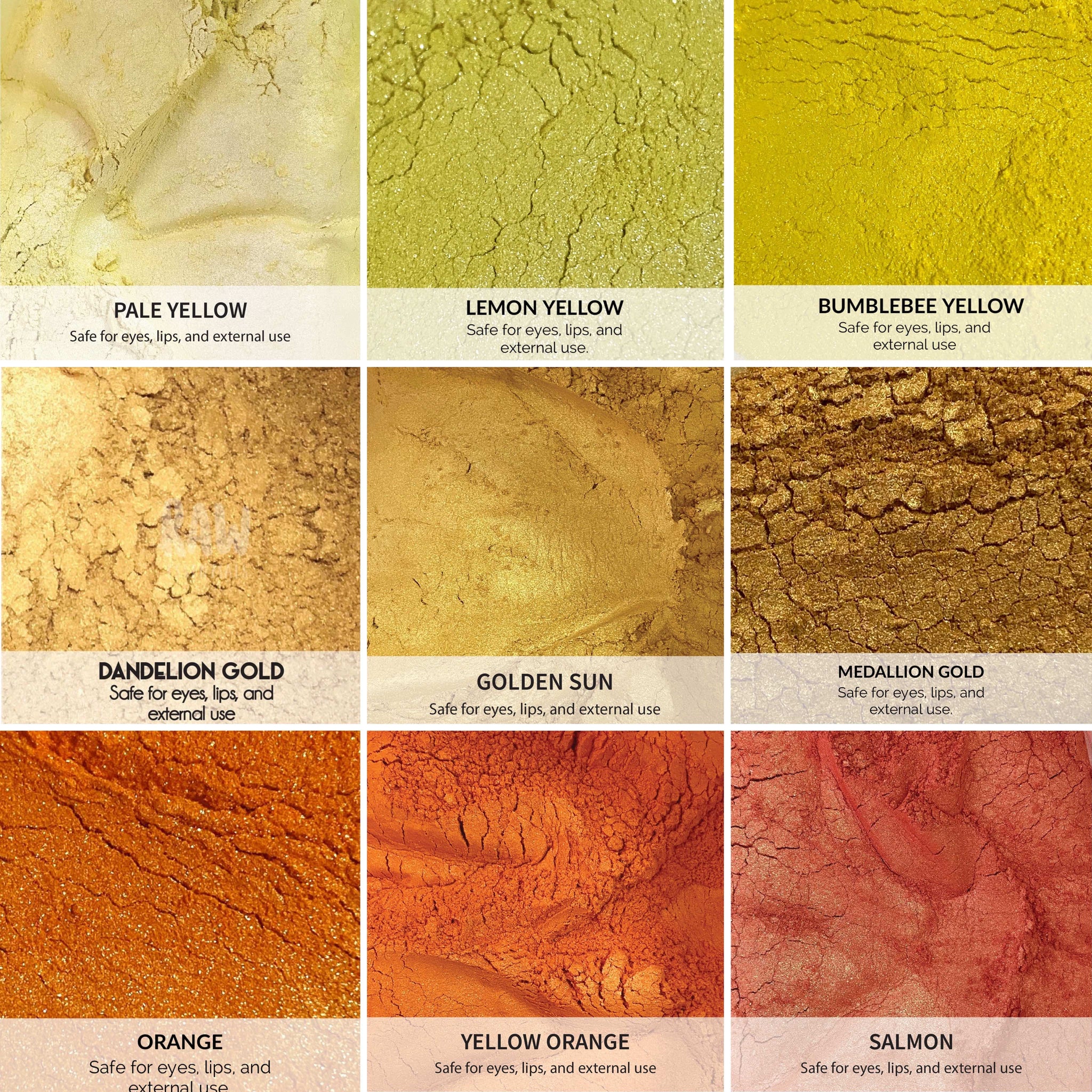 Mica Powders & Neon Pigments Raw Essentials Philippines