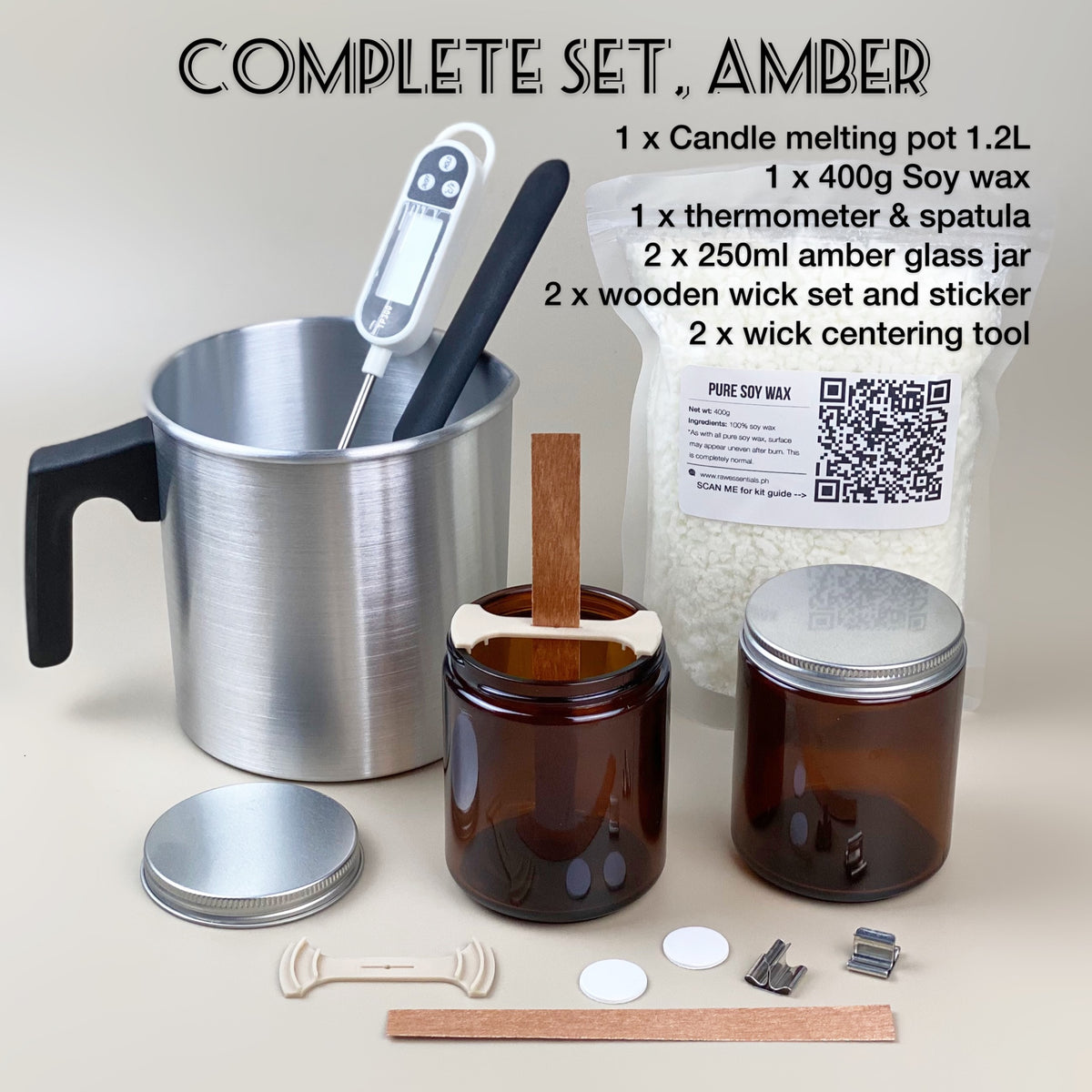 Basic candle making kit Raw Essentials Philippines